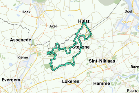 Fietsen langs bossen en bomen tussen Wachtebeke en Hulst - Recreatieve ...