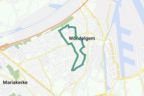 Wondelgem 14* Wondel Wondelgem - Recreatieve wandelroute | RouteYou