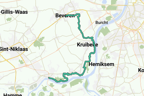 Temse - Beveren (GR Waas) - Wandelroute | RouteYou