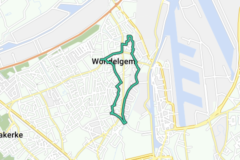 Wondelgem 19* DRIEMAST OMGEKEERD - Recreatieve wandelroute | RouteYou