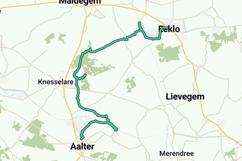 Aalter - Eeklo - Recreatieve wandelroute | RouteYou