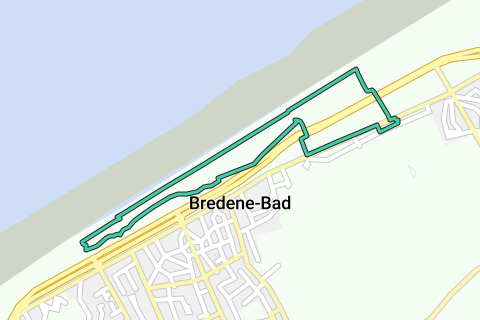 Bredene-Bad - Wandelroute | RouteYou