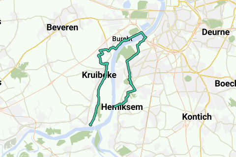 Hemiksem - Rupelmonde - Recreatieve wandelroute | RouteYou