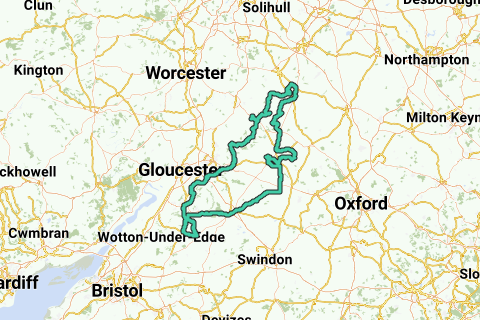 2nd Annual Cotswolds Bike Tour - Touring motorcycle route | RouteYou