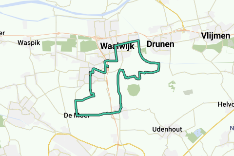 Duinen route bij Waalwijk - Recreatieve fietsroute | RouteYou