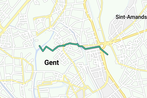 Gent Dampoort Station - Gravensteen - Wandelroute | RouteYou