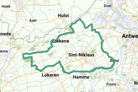 Ronde Van Het Waasland 2022 - Racefietsroute | RouteYou