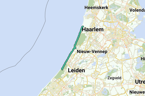 Overveen - Wassenaar - Recreatieve fietsroute | RouteYou