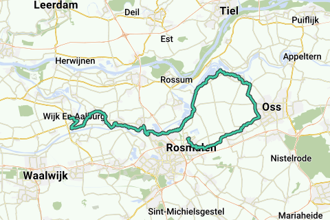 Rosmalen - Oss - Wijk en Aalburg - Racefietsroute | RouteYou
