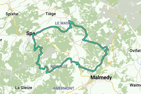 Jalhay spa francochamp - Recreatieve fietsroute | RouteYou