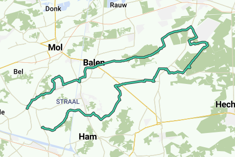 51,6km Gestel-Kerkhoven-rijden door de bomen-Lommel-Hulsen-Meerhout ...