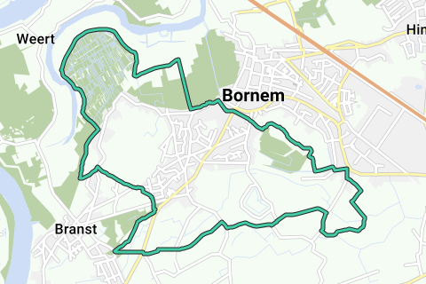 Bornem : Graafschap aan de oude Schelde - Hikingroute | RouteYou