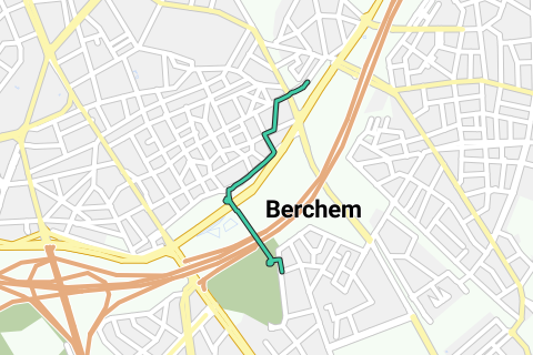 station Berchem - Brilschanspark - Wandelroute | RouteYou