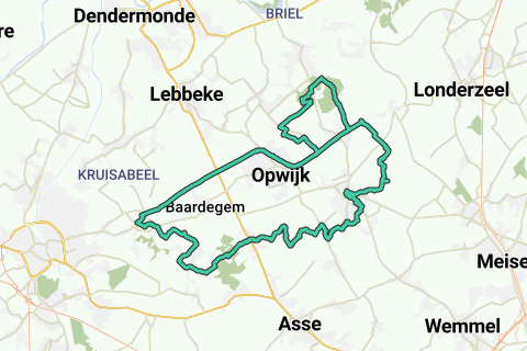 Opwijk - Merchtem fietslus - Recreatieve fietsroute | RouteYou