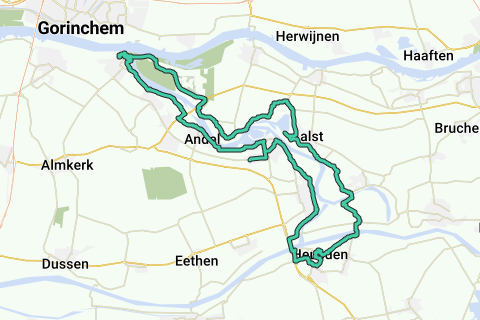 Lus vesting Woudrichem - vesting Heusden langs Afgedamde Maas ...