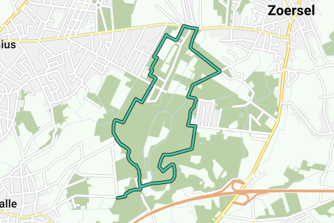 Zoersel Boshuisje 10km - Recreatieve wandelroute | RouteYou