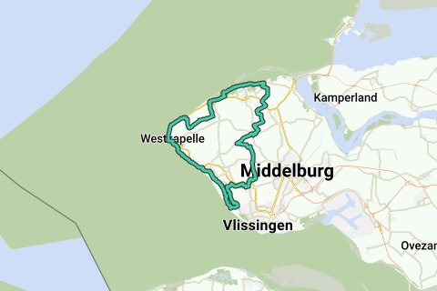 Fietsroute Nationaal Landschap Zuidwest-Zeeland en Walcheren ...