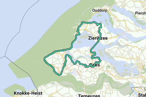 Middelburg Zeeland Ronde 170KM - Recreatieve fietsroute | RouteYou