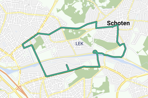 Route Deurne 1: Merksem - Schoten - Autoroute | RouteYou
