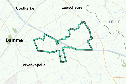 Damme Wandelt 20 km - Wandelroute | RouteYou
