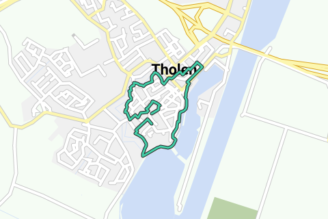 Tholen stad 3,34 km Markt - Wandelroute | RouteYou