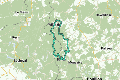 Vresse-sur-Semois - Bohan - Recreatieve fietsroute | RouteYou