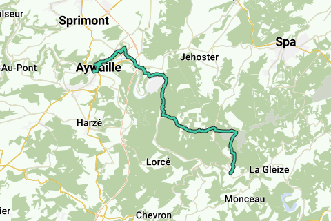 Dag 5 Stoumont- aywaille - Wandelroute | RouteYou