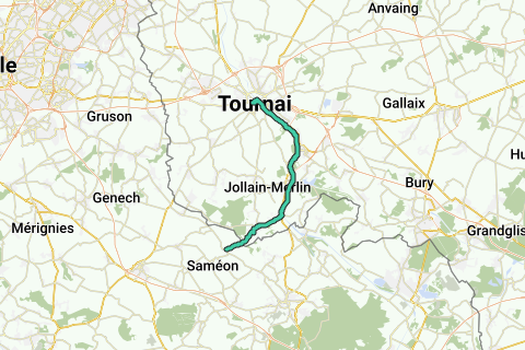 Rumegies - Doornik - Recreatieve fietsroute | RouteYou