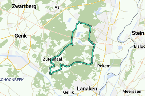Fietsen door de heide - Zutendaal - Recreatieve fietsroute | RouteYou