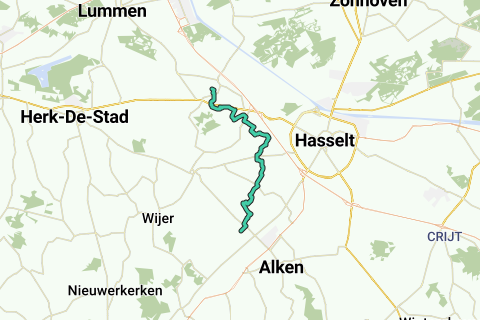 Kermt - Alken - Recreatieve fietsroute | RouteYou