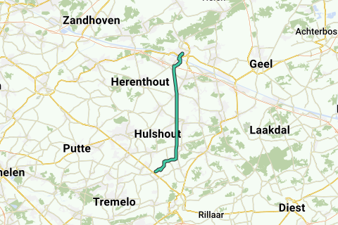 Begijnendijk - Herentals - Recreatieve fietsroute | RouteYou