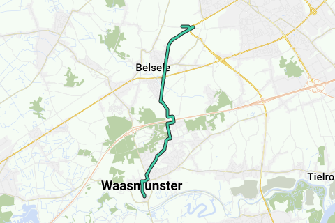 Waasmunster - Recreatieve fietsroute | RouteYou