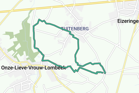 Lennik Eizeringen Nelleke 5 km Wandelgroep De Krekels - Wandelroute ...