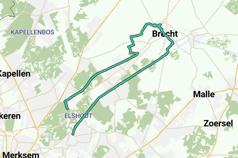 Schoten brecht station - Recreatieve fietsroute | RouteYou