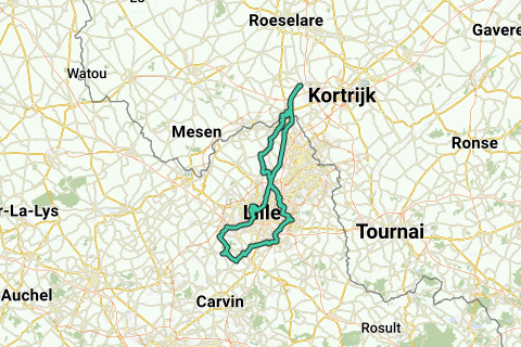 Rondom Rijsel - Fietsroute | RouteYou