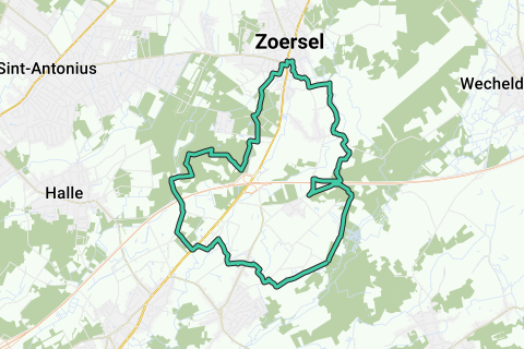 Zoersel Pulderbos GR - Recreatieve wandelroute | RouteYou