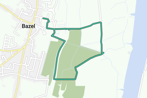 Bazel warmste wandeling - Wandelroute | RouteYou