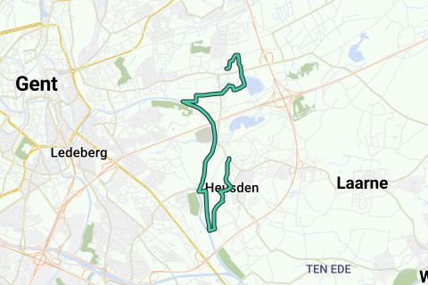 Heusden - Destelbergen - Recreatieve fietsroute | RouteYou