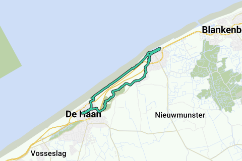 Wenduine - De Haan - Wandelroute | RouteYou