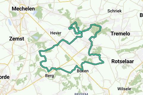 Kampenhout-de witte goudroute oost-Kampenhout - Recreatieve fietsroute ...