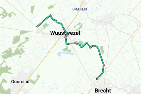 GR5 Wuustwezel (Sterbos) - Brecht (station Noorderkempen) GR5 - eerste ...