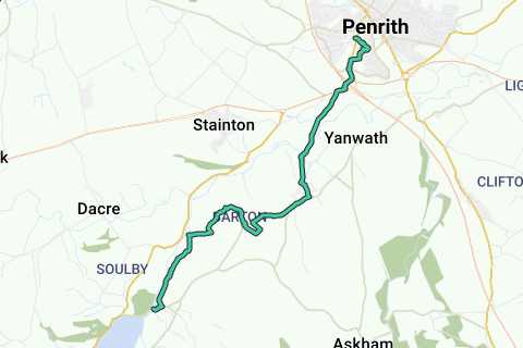Penrith-Pooley Bridge - Walking route | RouteYou
