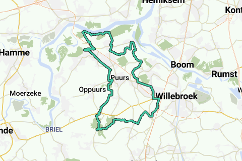 Bornem-asperge fietsroute - Recreatieve fietsroute | RouteYou