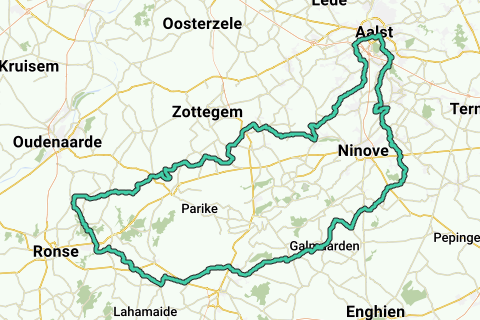 118km1017hmAalstCanary Mountain - Road bike route | RouteYou