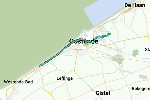 Middelkerke - Bredene - Wandelroute | RouteYou