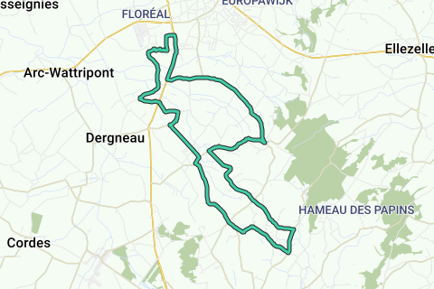 2023_LBT_Stage4_Ronse_PaysdesCollines - Walking route | RouteYou