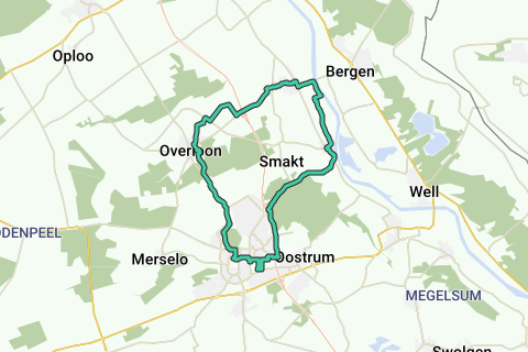 Venray - Recreatieve fietsroute | RouteYou