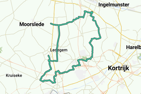 Gapaardstraat, 8870 Izegem, België - Moorslede - Recreatieve fietsroute ...