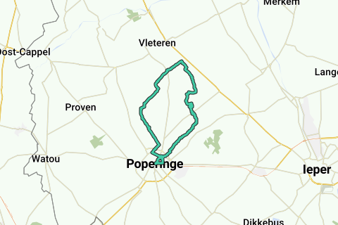 Poperinge - Wandelroute | RouteYou
