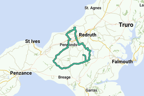 Portreath - Gravel bike route | RouteYou